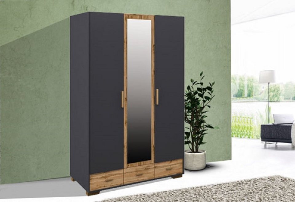Feldmann Wohnen Kleiderschrank Skandi Schrank Bth 142 Cm X 61 Cm X