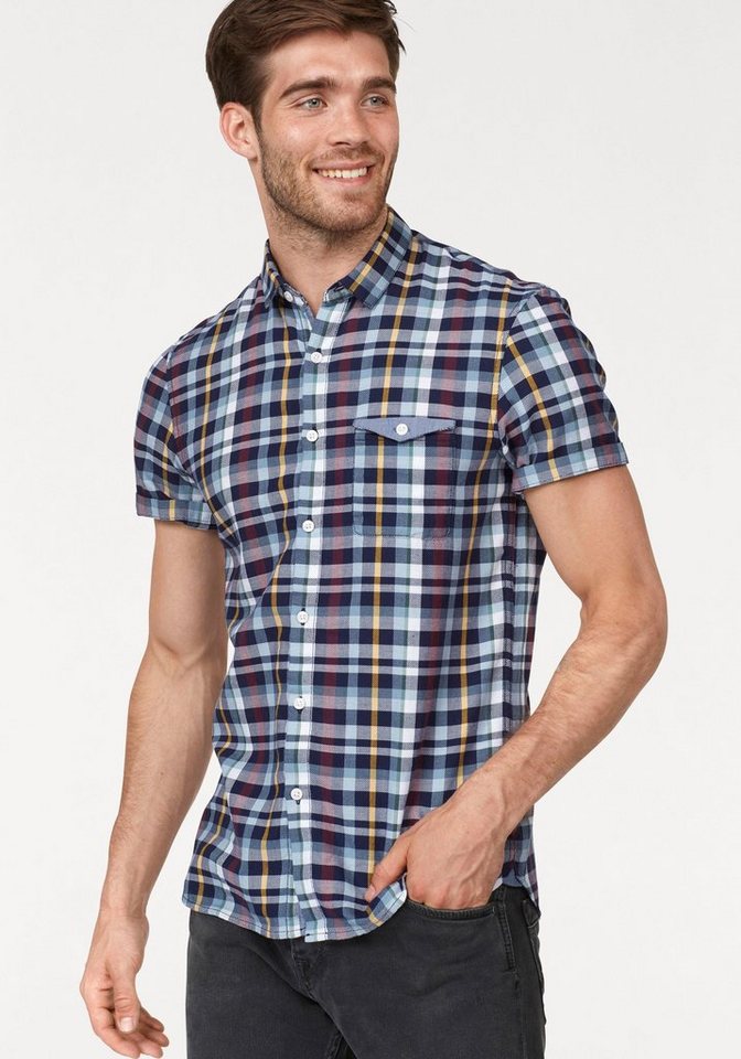 Tom Tailor Denim Kurzarmhemd Mit Modischen Details Otto