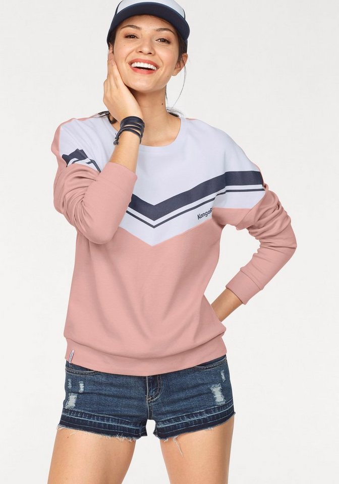 Kangaroos Sweatshirt Im Sportlichen Color Blocking Look Online Kaufen