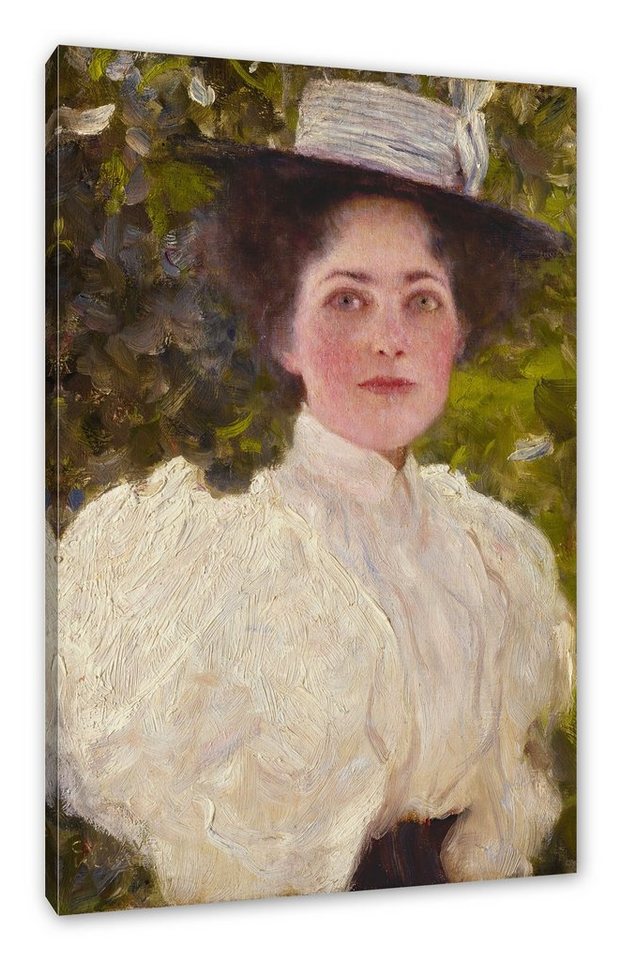 Pixxprint Leinwandbild Gustav Klimt Mädchen Im Grünen Gustav Klimt