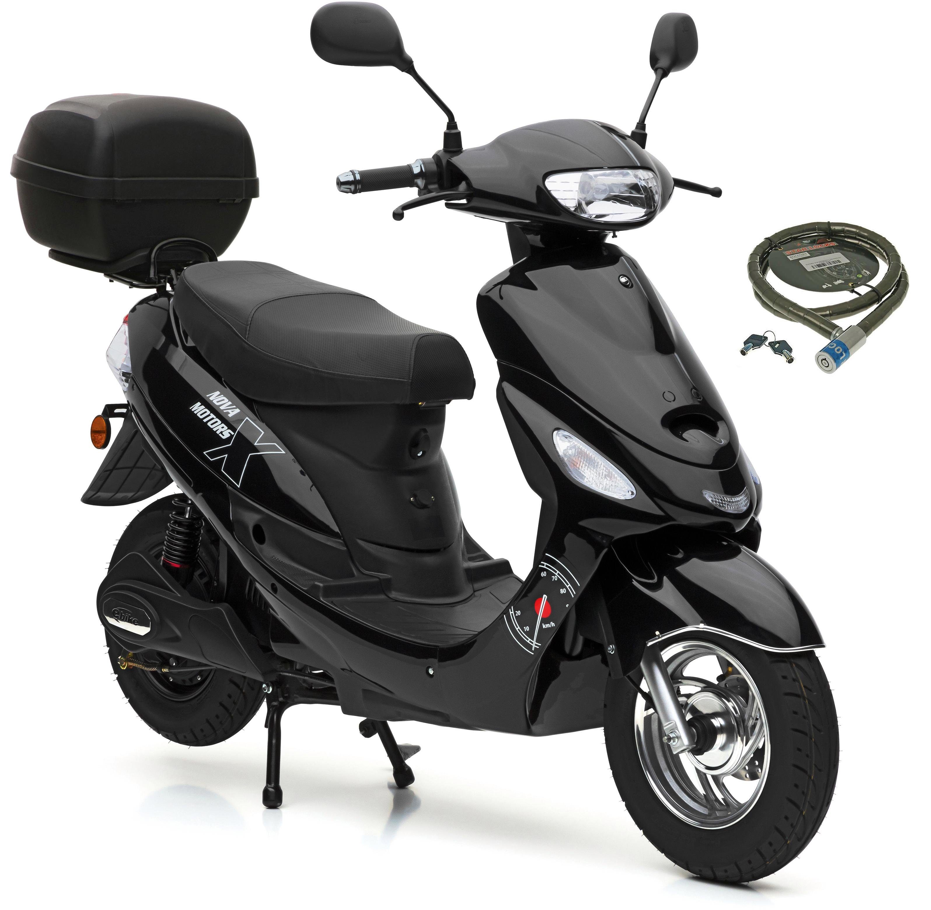 Nova Motors E-Motorroller »E-City Star«, 2000 W, 45 km/h, (Set, mit ...