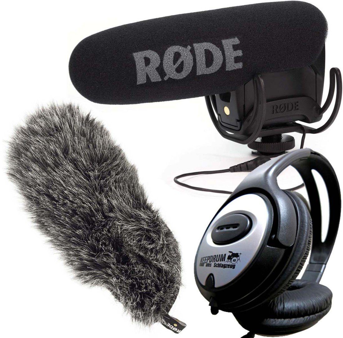 RODE Microphones Mikrofon Rode Videomic Pro mit DeadCat VMPR mit Kopfhörer