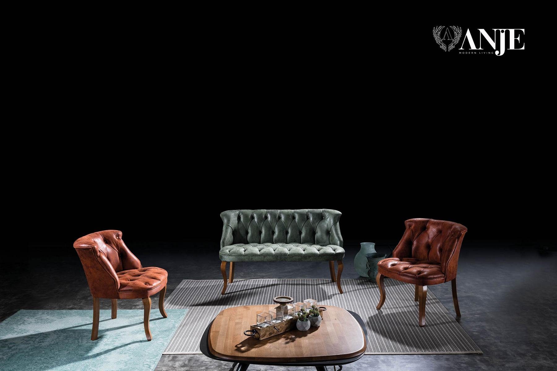 Jvmoebel Wohnzimmer Set Moderne Chesterfield Sitzmöbel Kunstleder Möbel