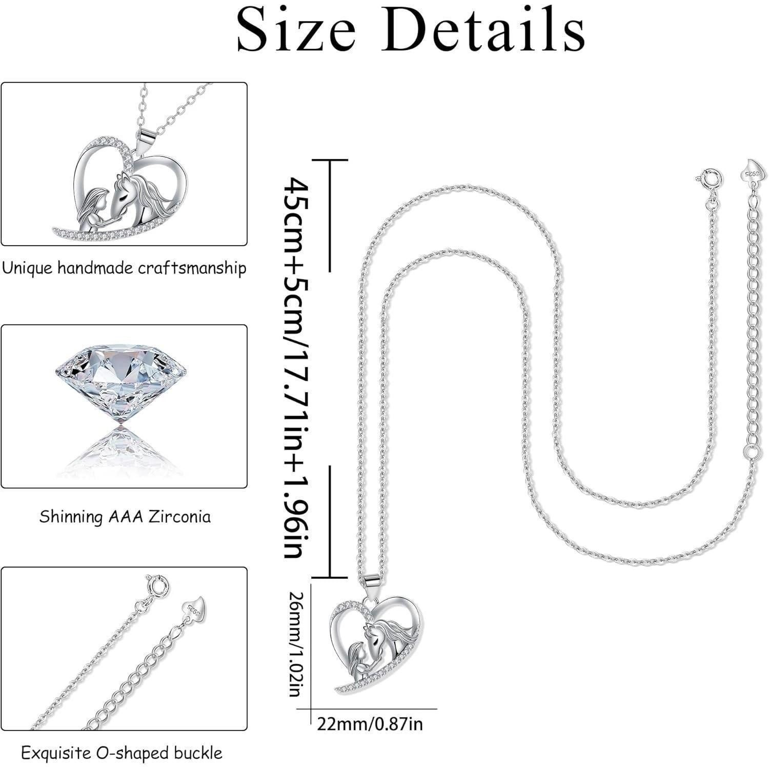 LuxusKollektion Kette mit Anhänger Halskette Damen 925 Sterling Silber ...