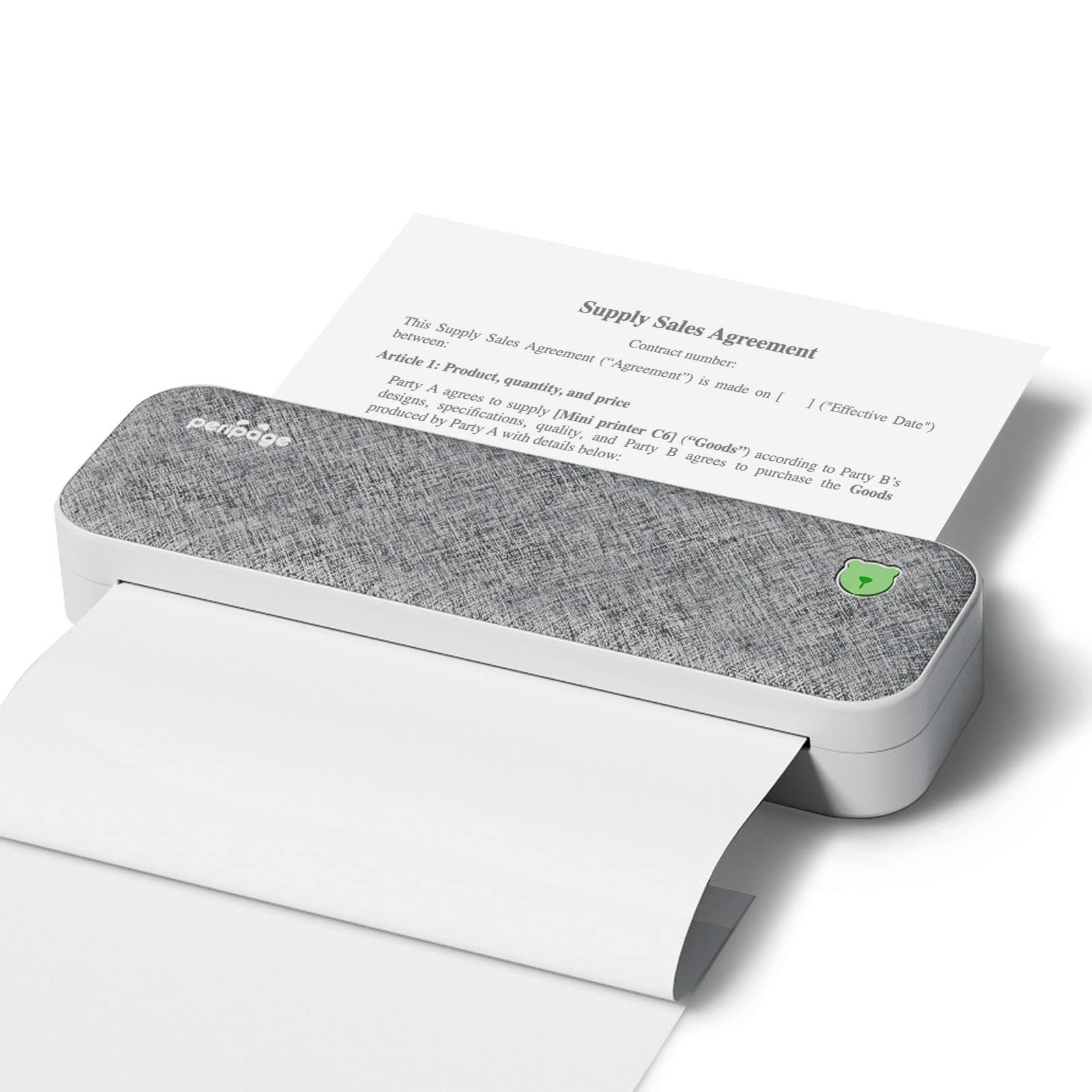 YI A4 Tragbarer Thermodrucker, kabelloser mobiler Bluetooth ...