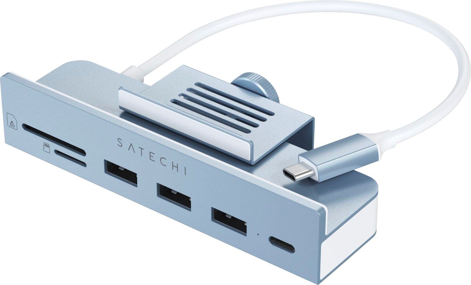 Satechi USB-C Clamp Hub for 24" iMac USB-Adapter USB 3.0 Typ A, USB Typ ...