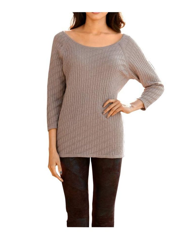 Heine Wickelpullover Heine Damen Pullover Mit Seide Camel
