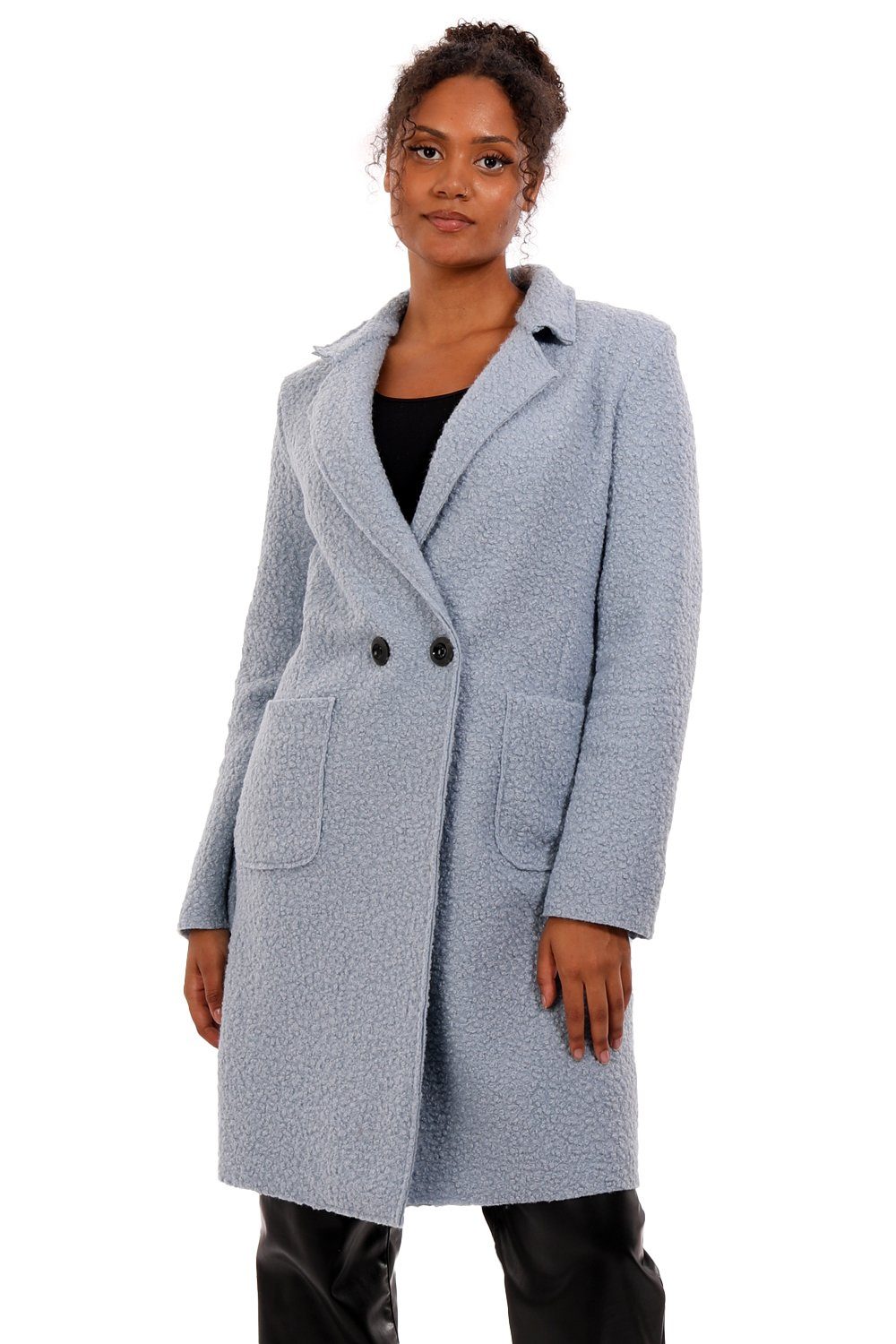 Yc Fashion And Style Kurzmantel Kurzmantel In Curly Woll Optik One Size
