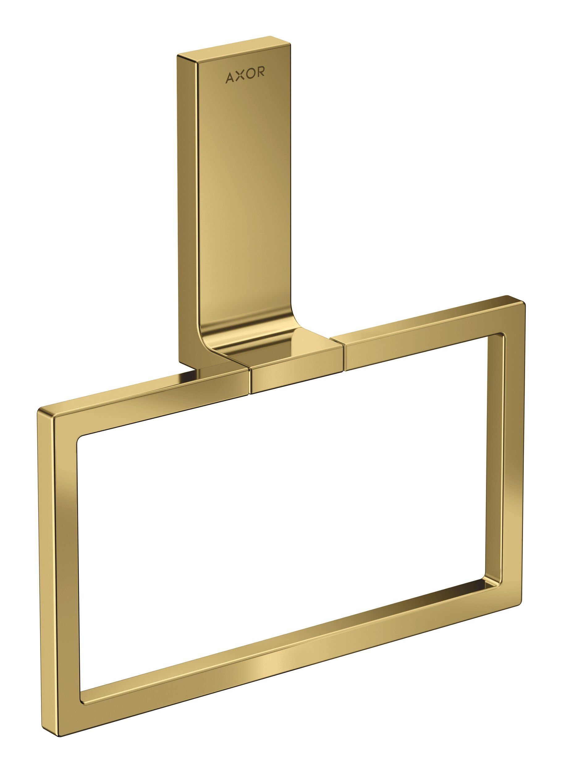 hansgrohe Handtuchhalter Axor Universal Rectangular, Handtuchring - Polished Gold Optic