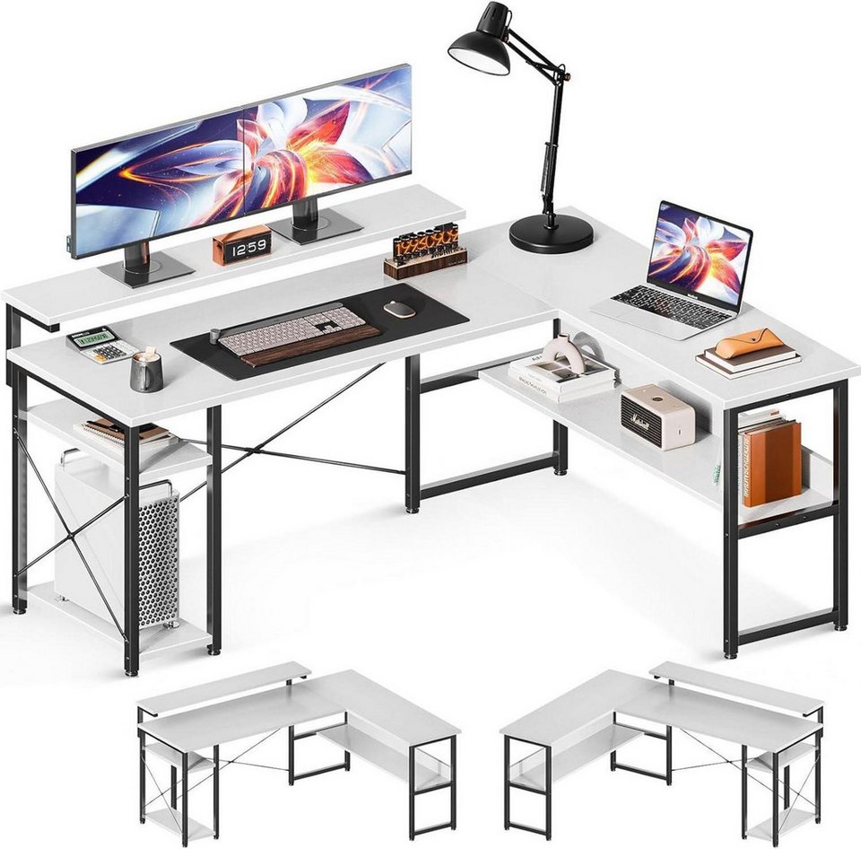 Luxuskollektion Eckschreibtisch Eckschreibtisch L Form Monitorständer