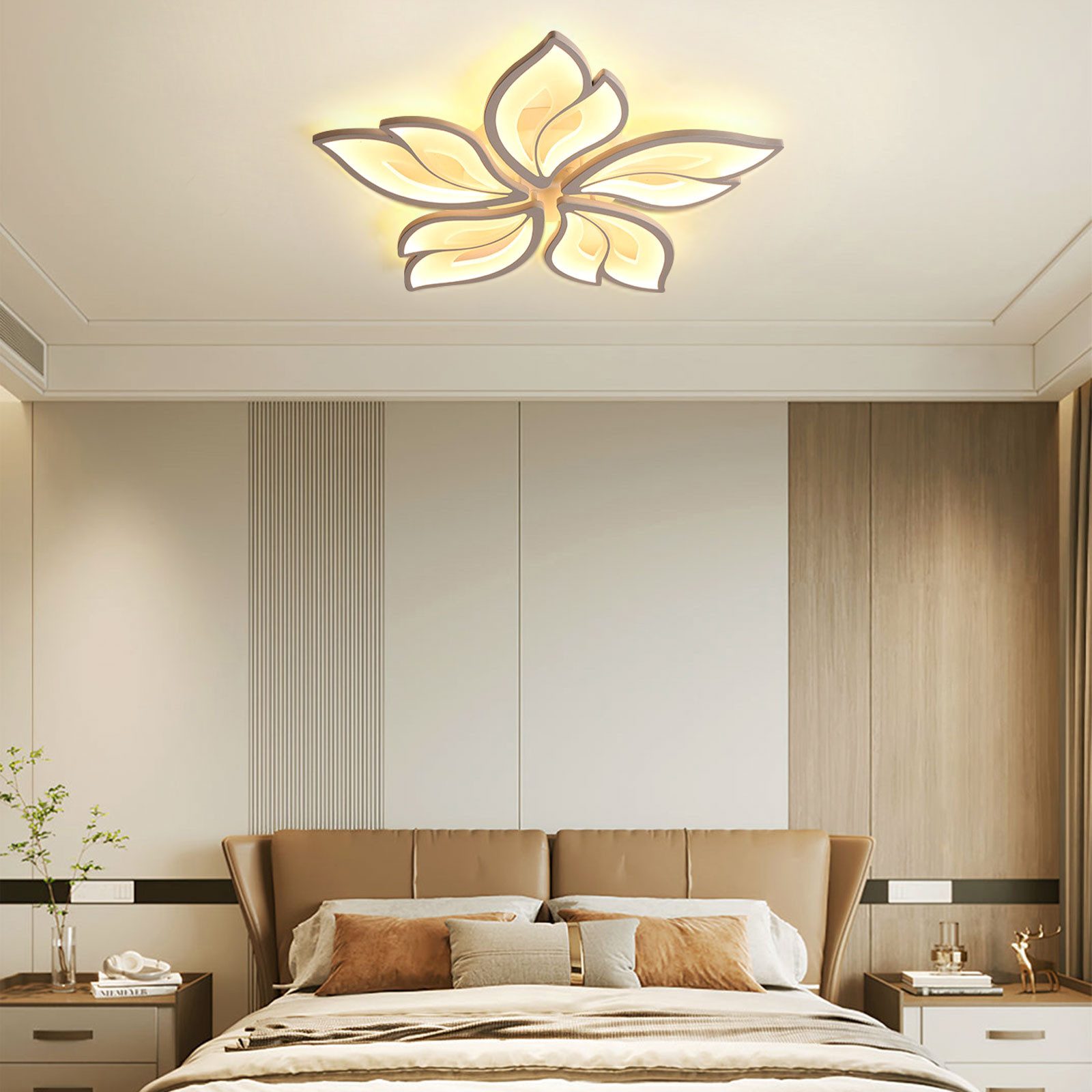 Kucu Deckenleuchten Led Deckenleuchte Dimmbarwohnzimmerlampe Mit