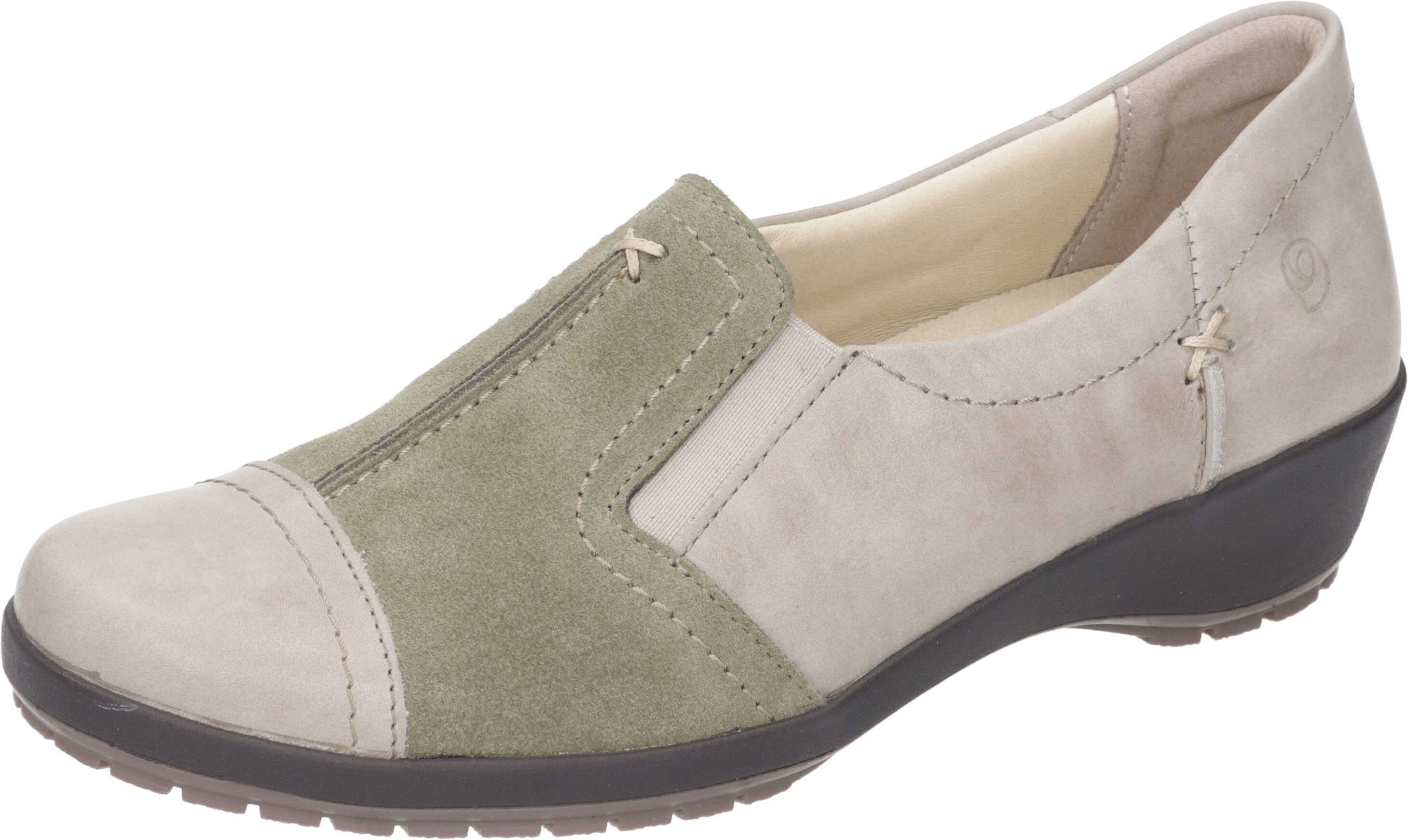 Suave Slipper Slipper mit Gummizug, Leder