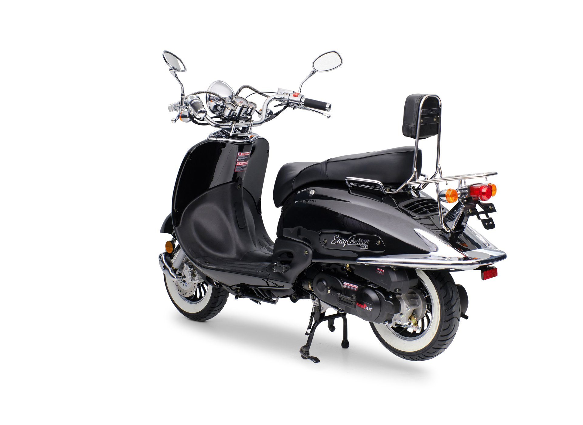 Burnout Motorroller EasyCruiser Eco Schwarz 50ccm Euro 5, 50 ccm, 45 km ...