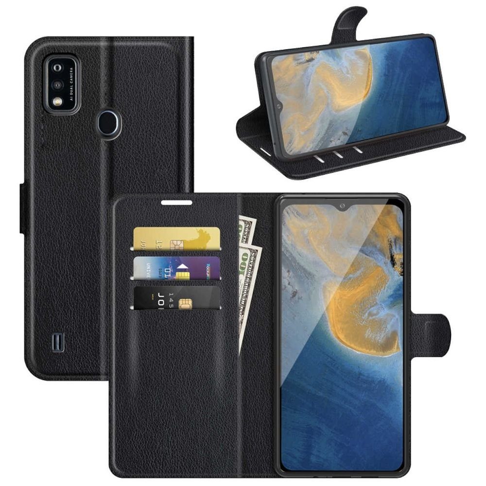 Wigento Handyhülle Für ZTE Blade A51 Handy Tasche Wallet Premium Schutz ...