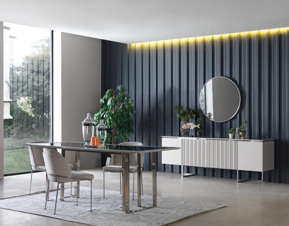 Jvmoebel Esszimmer Set Großes Komplette Essgruppe Esstisch Set 8tlg