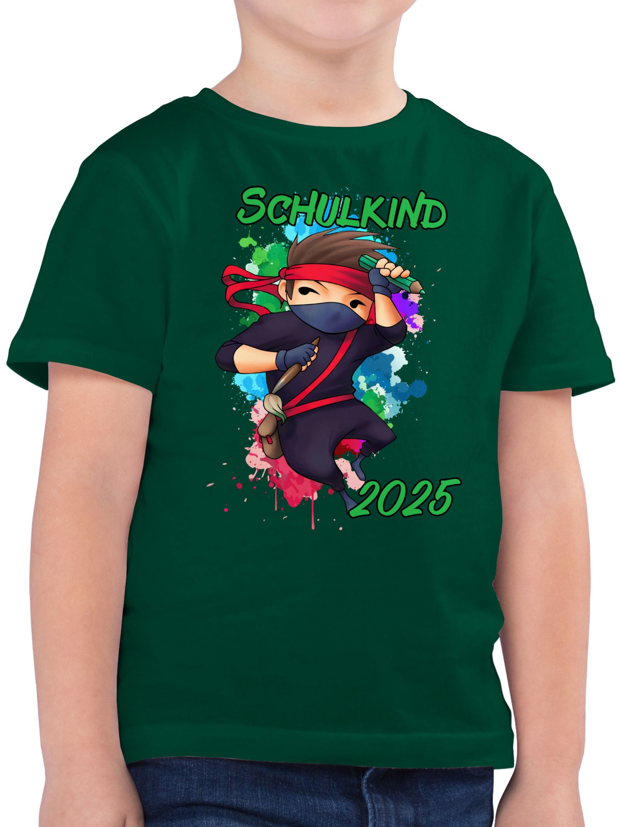 Shirtracer T-Shirt Cooler Ninja Junge 2025 (1-tlg) Einschulung Junge Schulanfang Geschenke