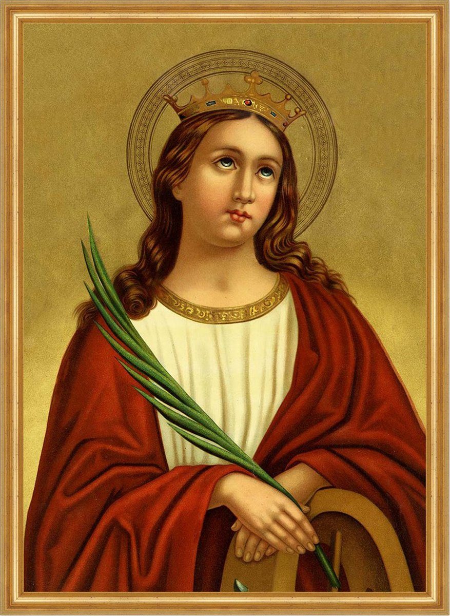 Kunstdruck Heilige Katharina von Alexandrien Virgines capitales LW Sankt A2 0124, (1 St)