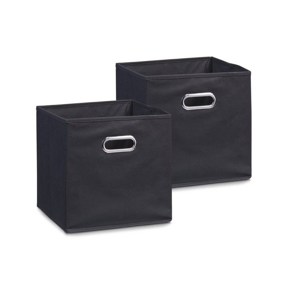 Hti Living Aufbewahrungsbox Aufbewahrungsbox Vlies Schwarz 2er Set Set