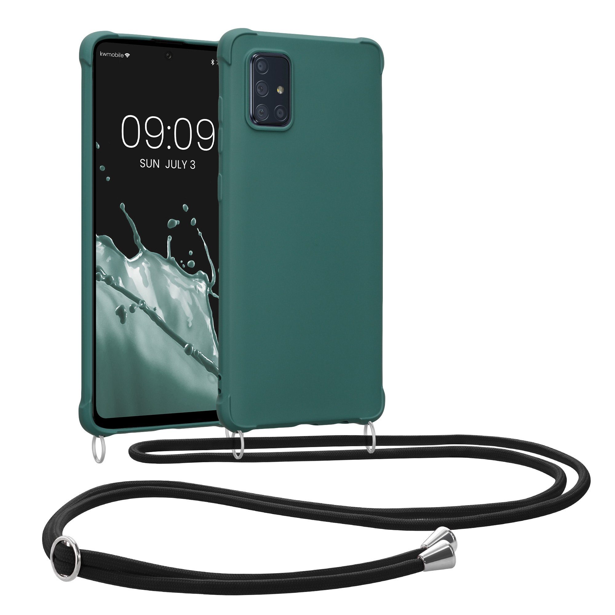 Kwmobile Handyhülle Hülle Für Samsung Galaxy A71 Mit Metall Kette Zum