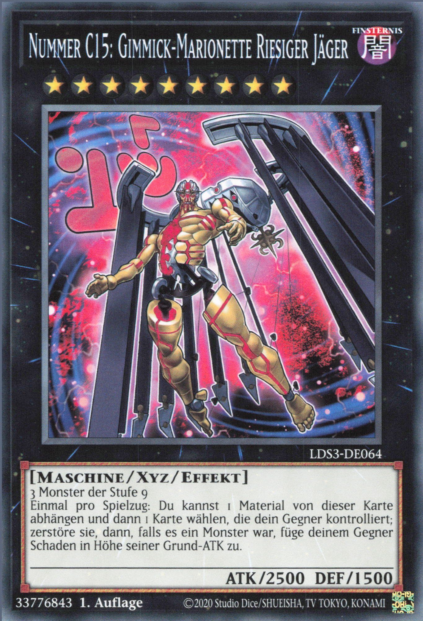 Recollectibles Sammelkarte Yugioh Karte Nummer C15 Gimmick Marionette