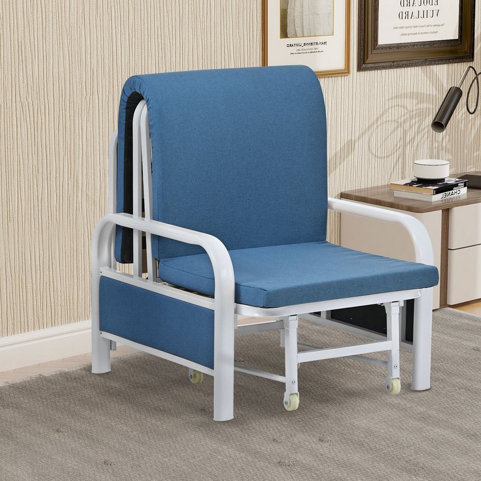 Gotagee Schlafsofa Liegesessel 2 In 1 Sofastuhl Büro Blau Klappstuhl