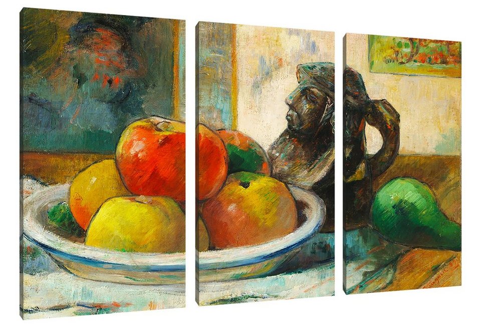 Pixxprint Leinwandbild Paul Gauguin Stillleben Mit Äpfeln Birne Und