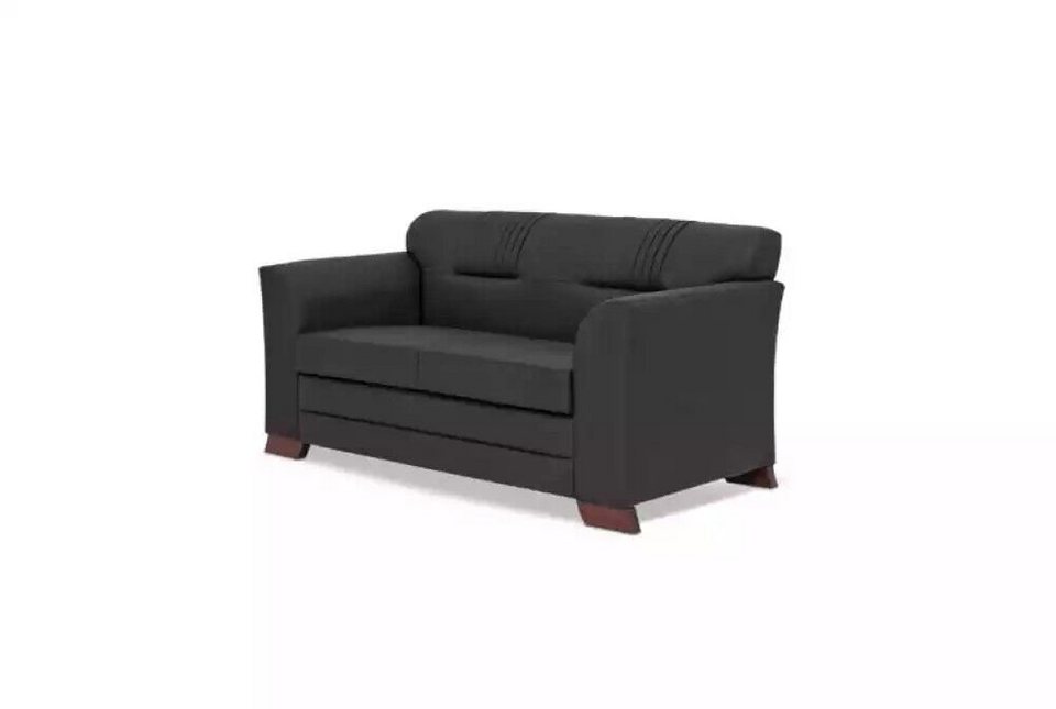 Jvmoebel Sofa Schwarzer Zweisitzer Moderne Office Möbel Polster Sofas