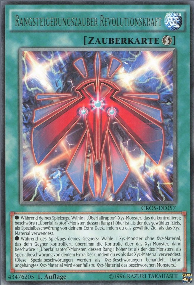 Recollectibles Sammelkarte Yugioh Karte Rangsteigerungszauber