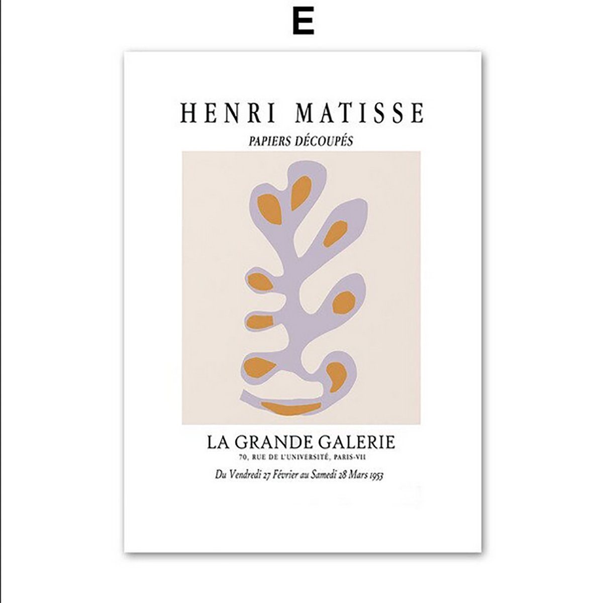 TPFLiving Kunstdruck »OHNE RAHMEN«, Motiv 5, Poster Leinwand -Wandbild / Henri Matisse ...