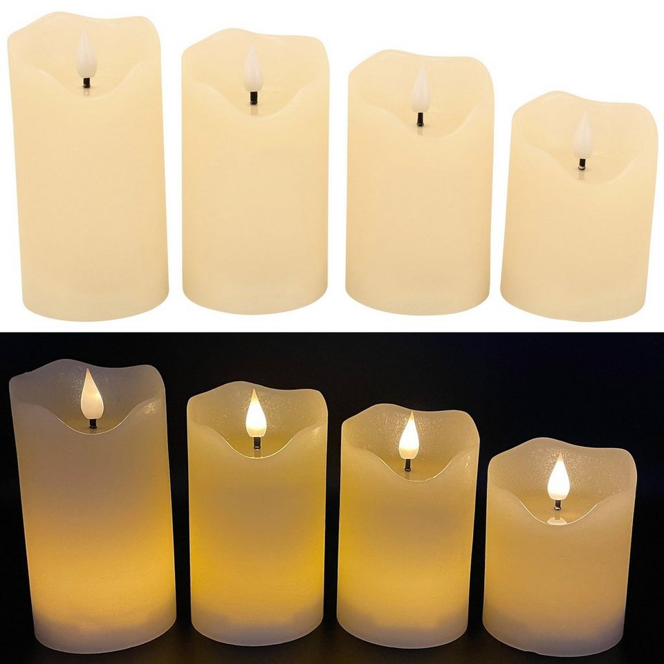 Online Fuchs Led Kerze 4 Led Kerzen Im Set Mit Dimmer Timer Und