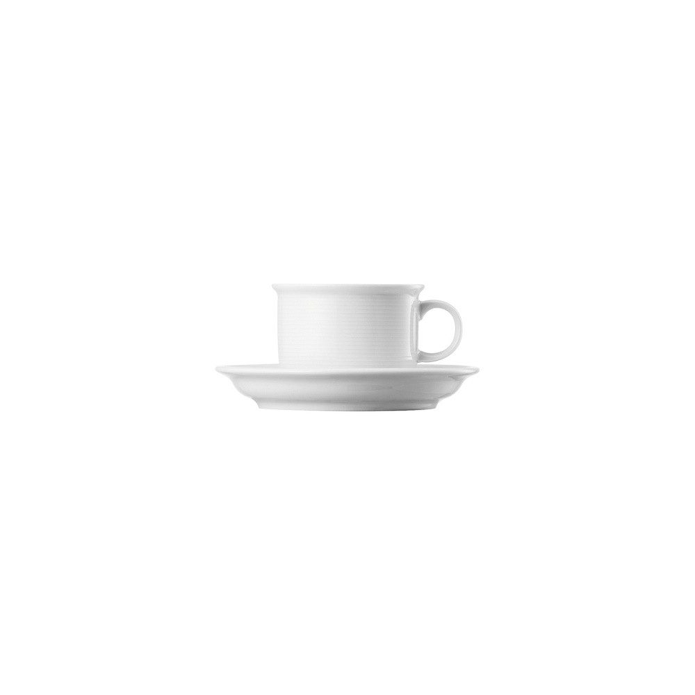 Thomas Porzellan Becher Thomas Trend Weiss Kaffeeobertasse Untertasse