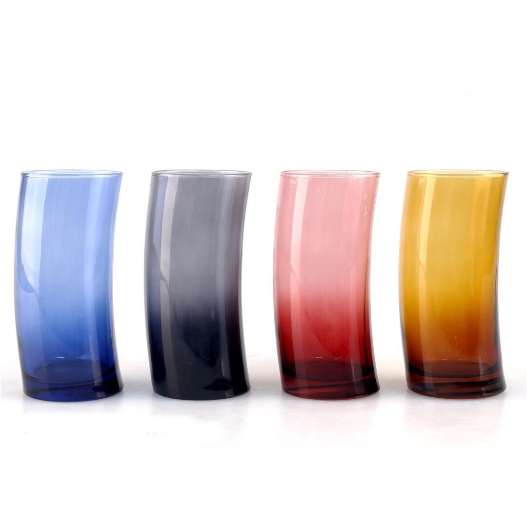 Anilar Gläser Set Bunte Gläser 4er Set Trinkgläser Wassergläser