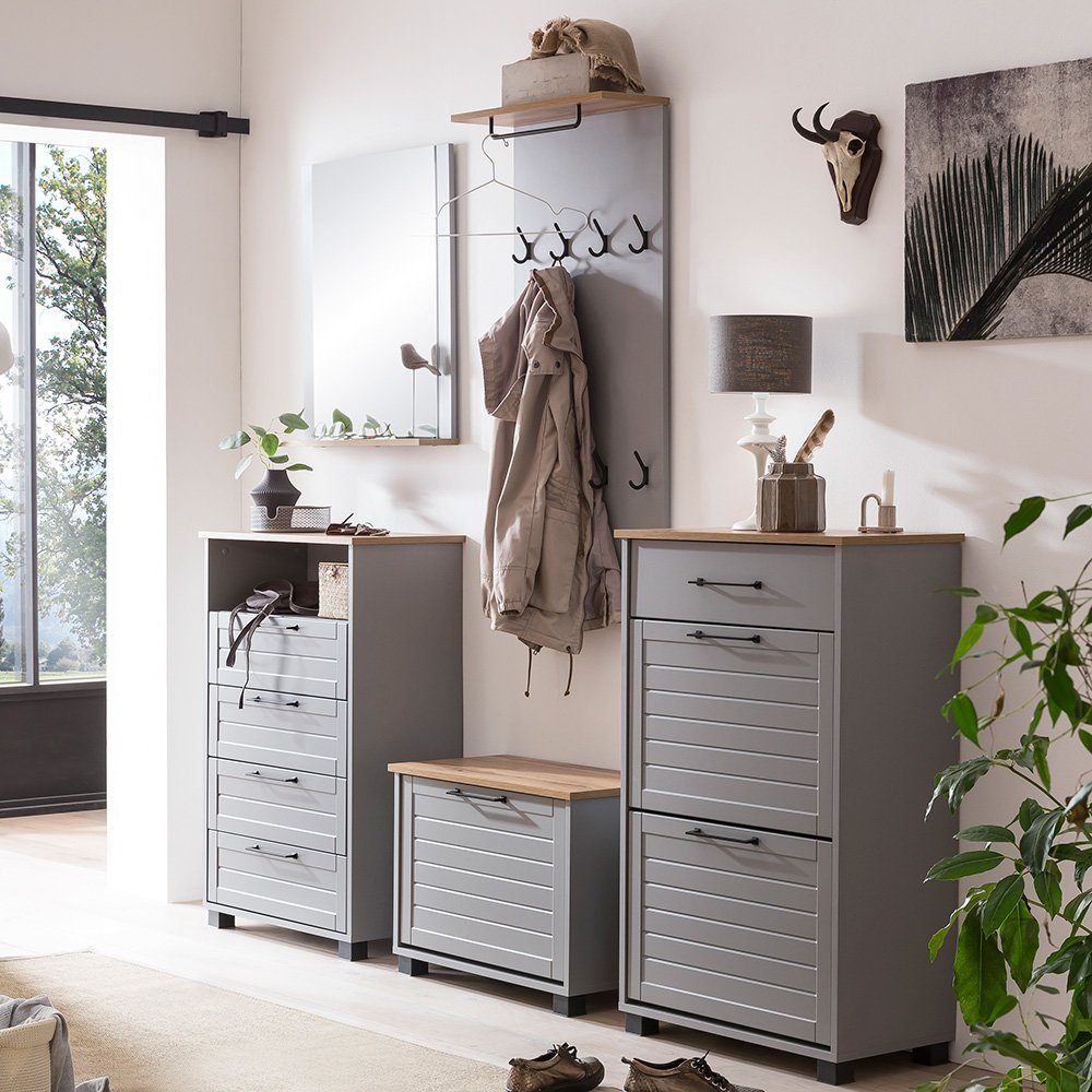 Lomadox Garderoben Set Jausa 80 Spar Set 5 St Flurmöbel Im
