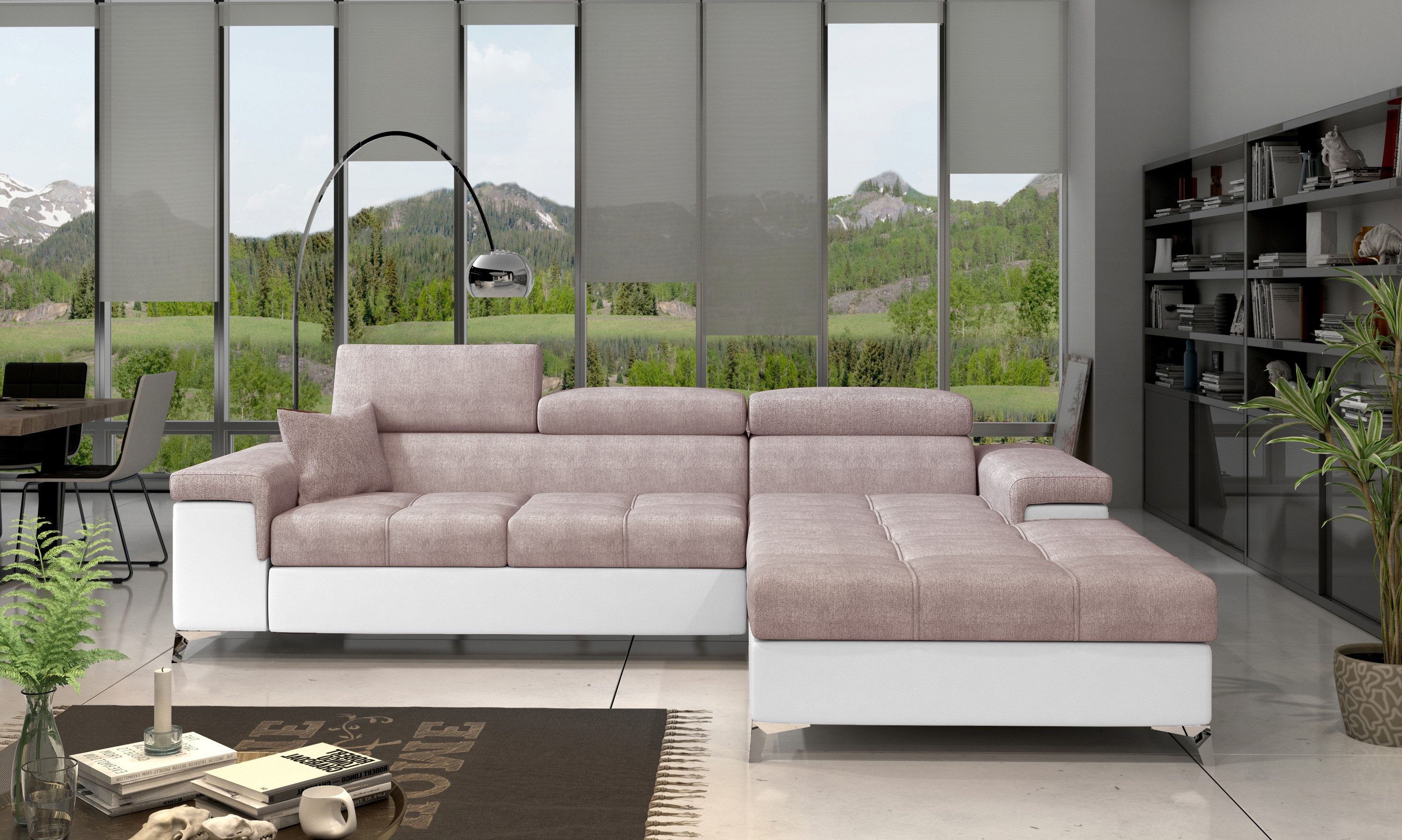 Mf Design Polsterecke Ricky Mit Bettfunktion Chenille Bezug