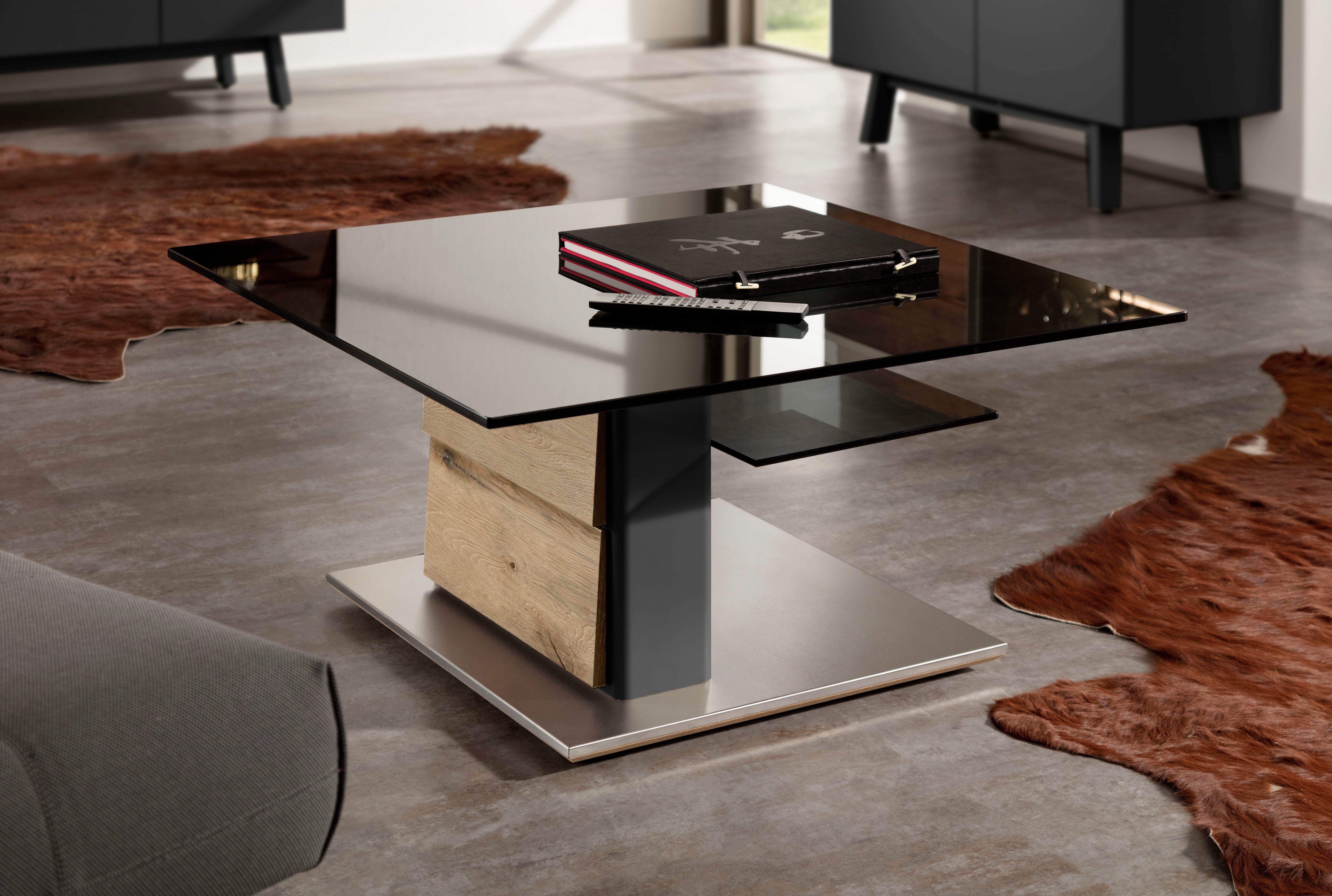 Quadratische schwarze Glas Couchtische online kaufen | OTTO