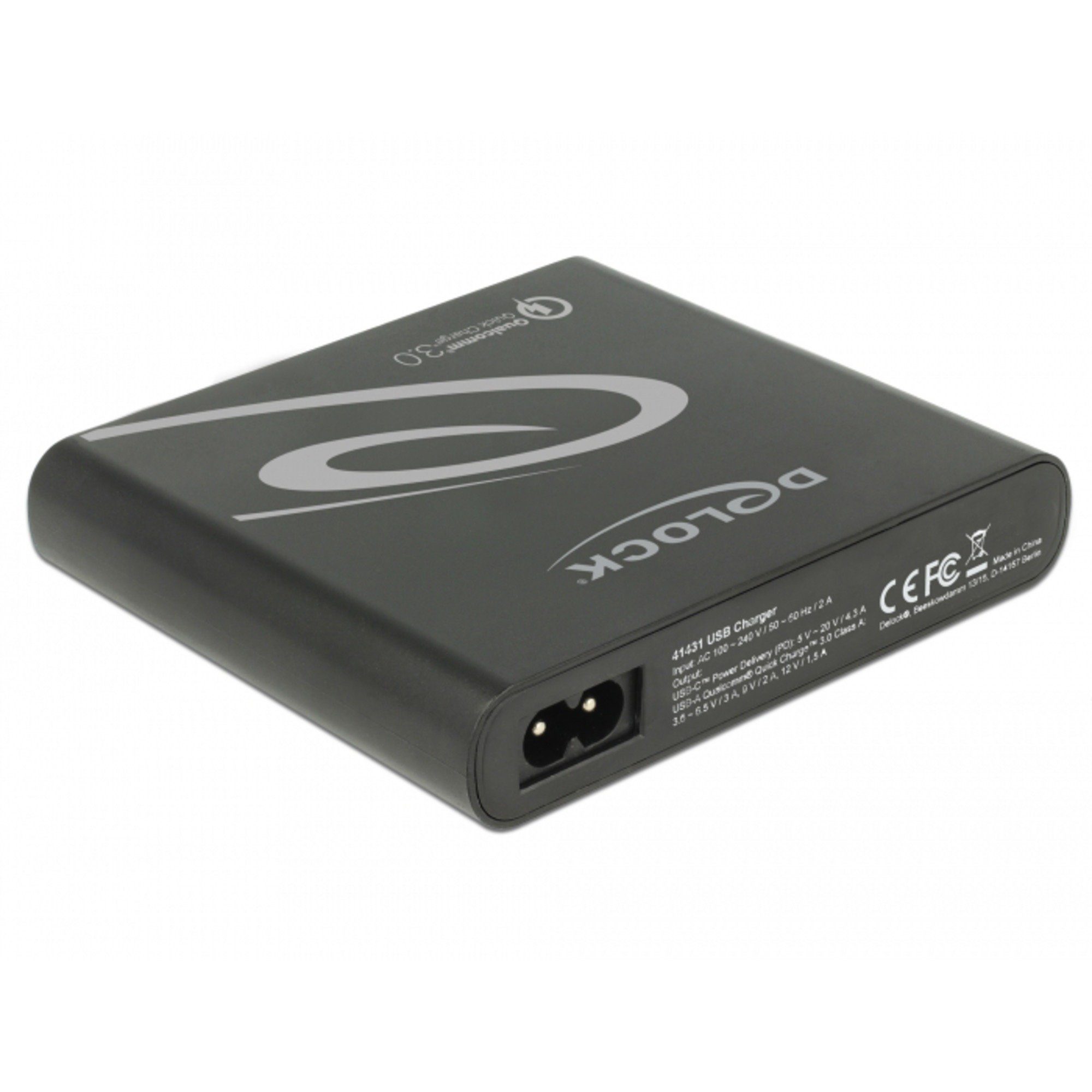 Delock DeLOCK USB Ladegerät 1x USB-C PD 85 W + 3x USB-A, Notebook-Ladegerät