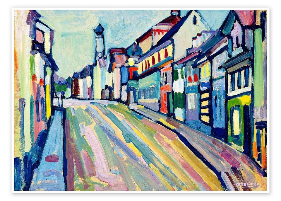 Posterlounge Poster Wassily Kandinsky Murnau Untermarkt Malerei