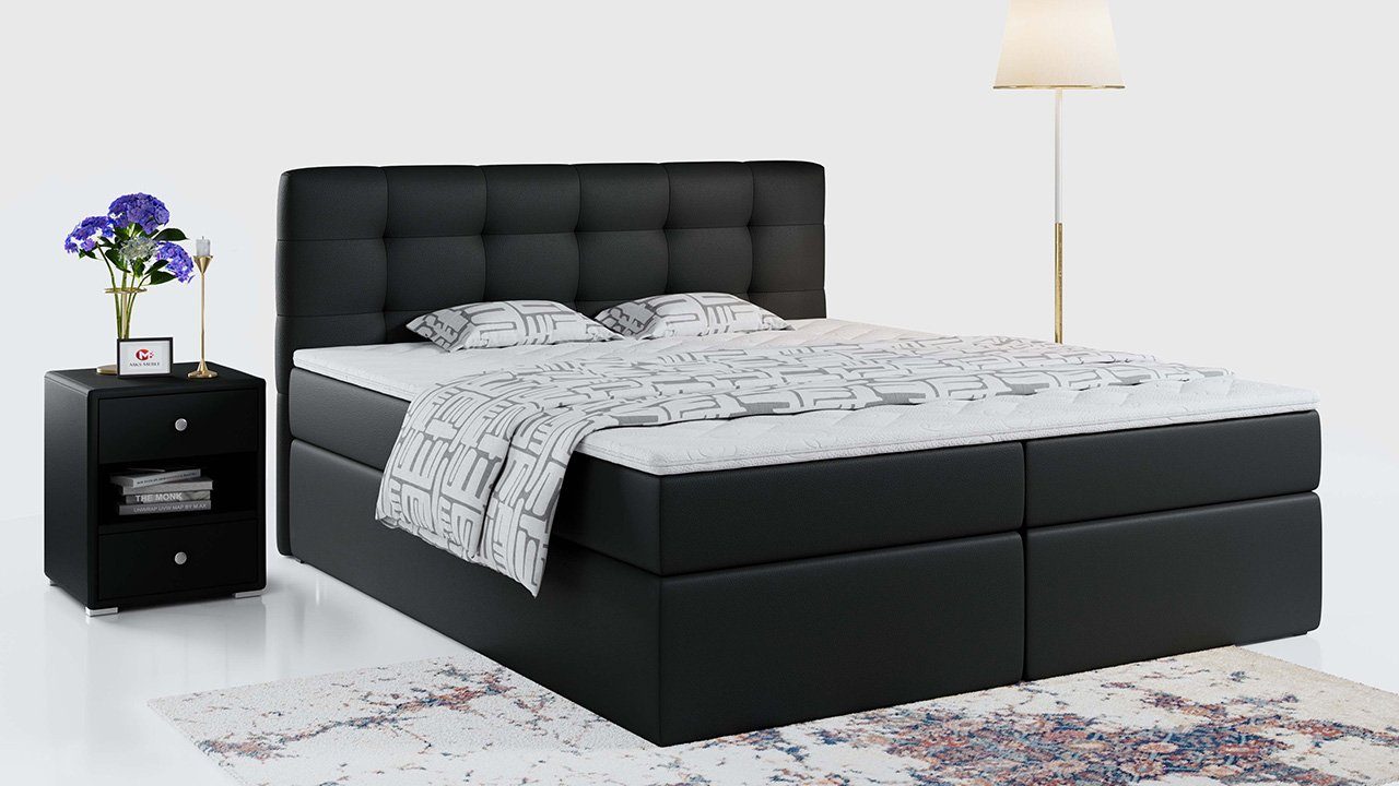 Mks MÖbel Boxspringbett Centos Doppelbett Mit Multipocket Matratze