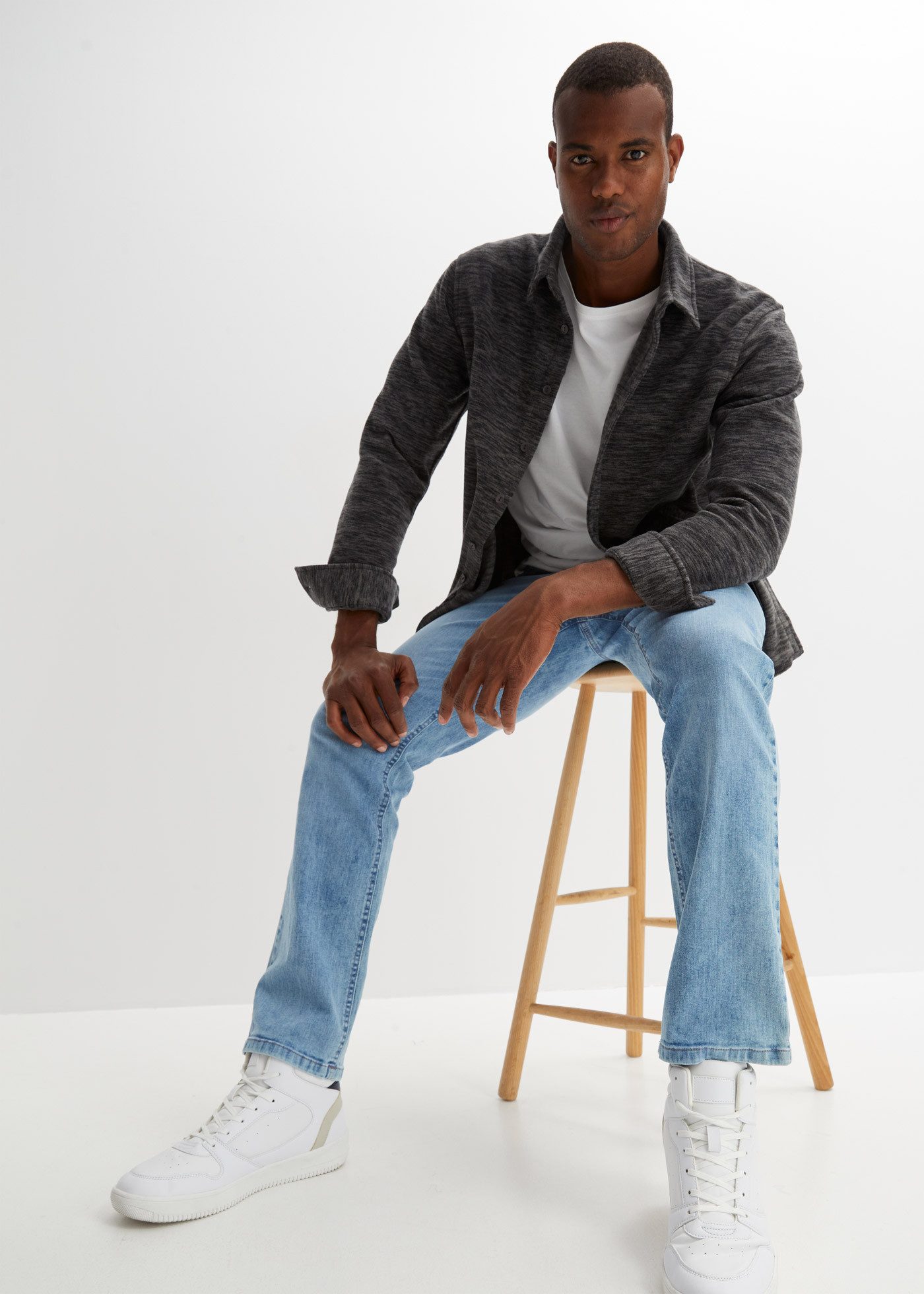 bonprix Regular-fit-Jeans mit Stretch-Material, Komfortschnitt, im ...