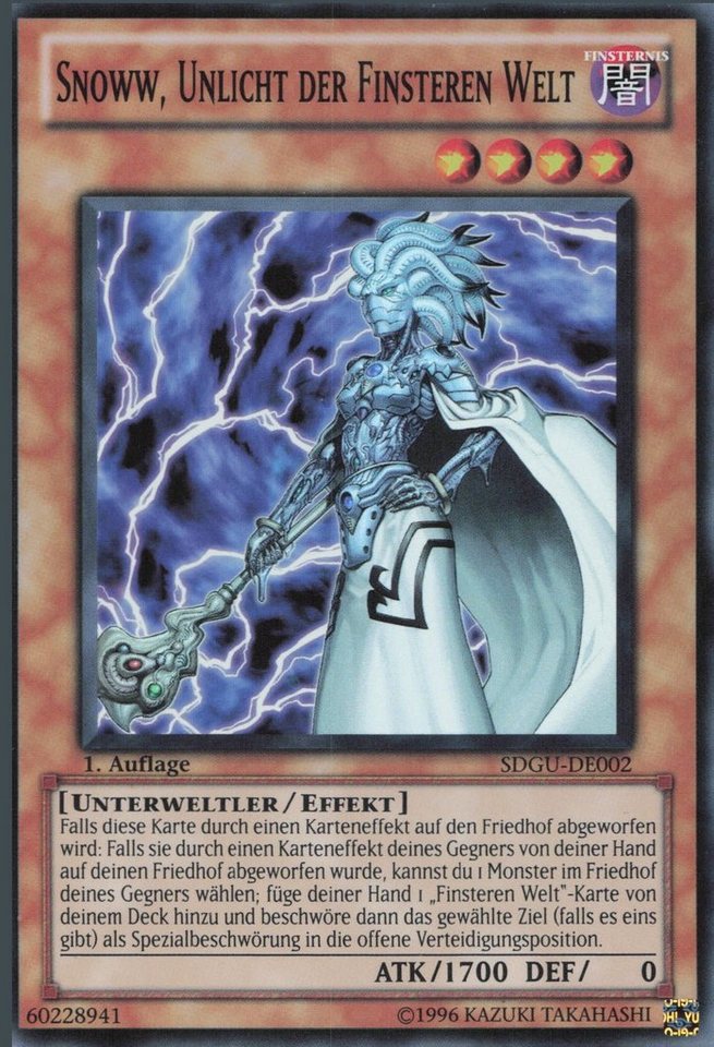Recollectibles Sammelkarte Yugioh Karte Snoww Unlight Of Dark World