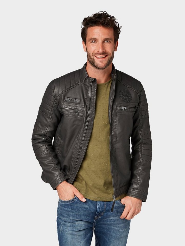 Tom Tailor Lederimitatjacke Kunstlederjacke Otto