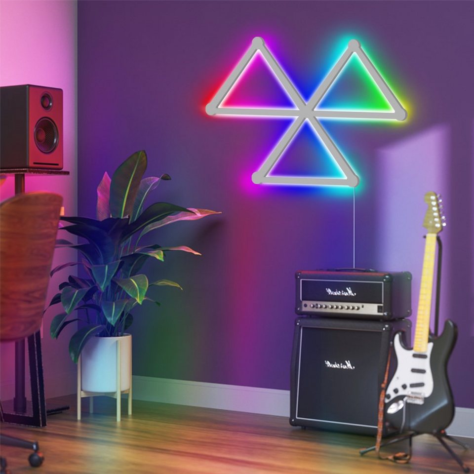 Xersek Led Wandleuchte Lichtleisten Rgb Diy Music Sync Bluetooth