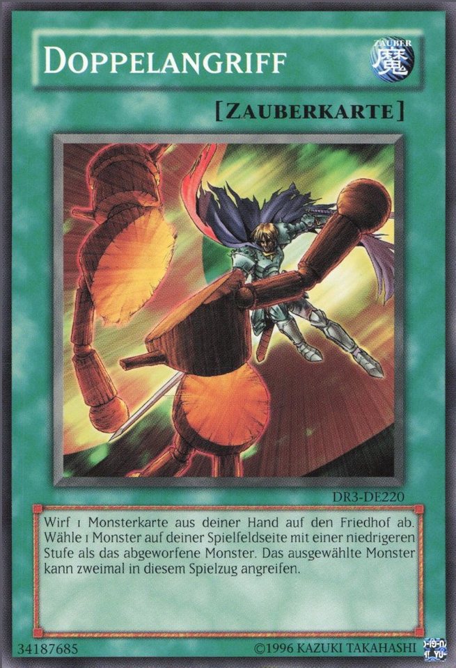 Recollectibles Sammelkarte Yugioh Karte Doppelangriff Deutsch Yu Gi Oh