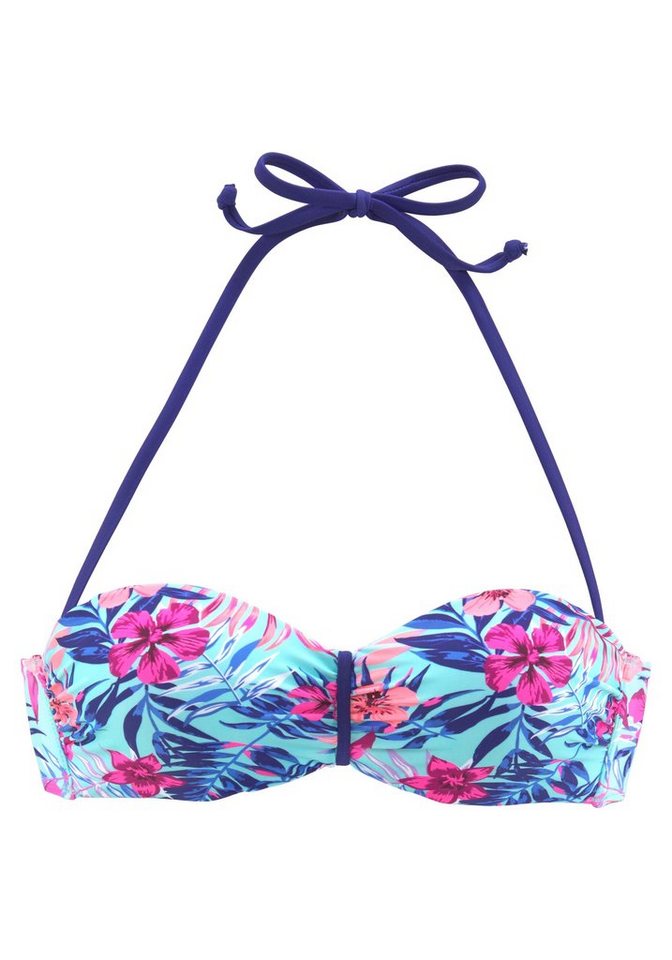 Venice Beach Bandeau Bikini Top Summer« Mit Geraffter Mitte Online