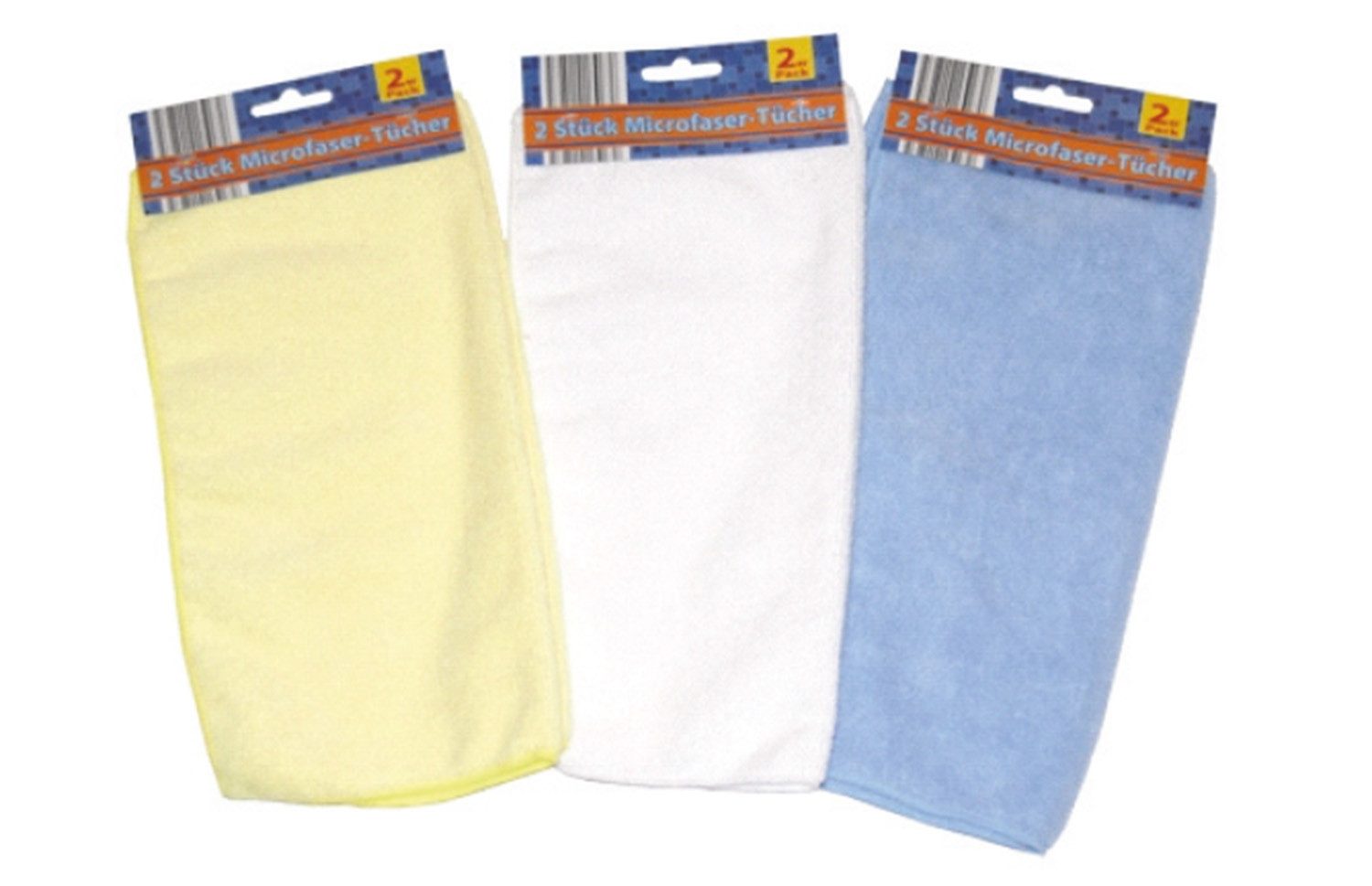 Global Partner Microfasertücher 2er Set Mikrofasertuch Microfaser