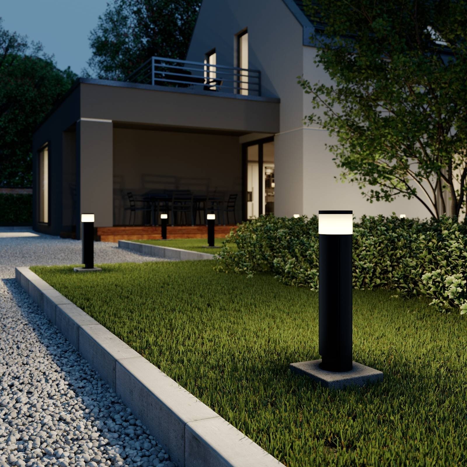 Lucande Led Sockelleuchte Corban Led Leuchtmittel Fest Verbaut