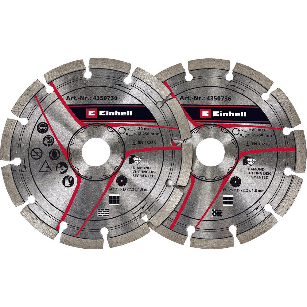 Einhell Nutfräse EINHELL Diamant-Trennscheiben 4350736, Ø 125mm, (2 ...