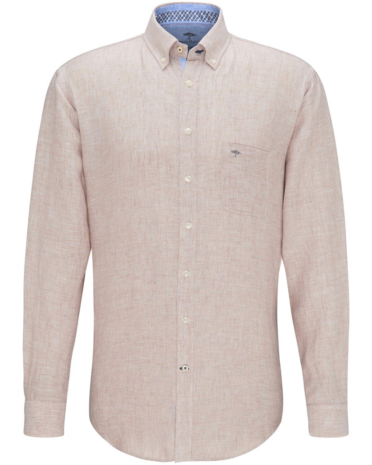 Fynch Hatton Hemd Langarm Leinenhemd Button Down Kragen Online