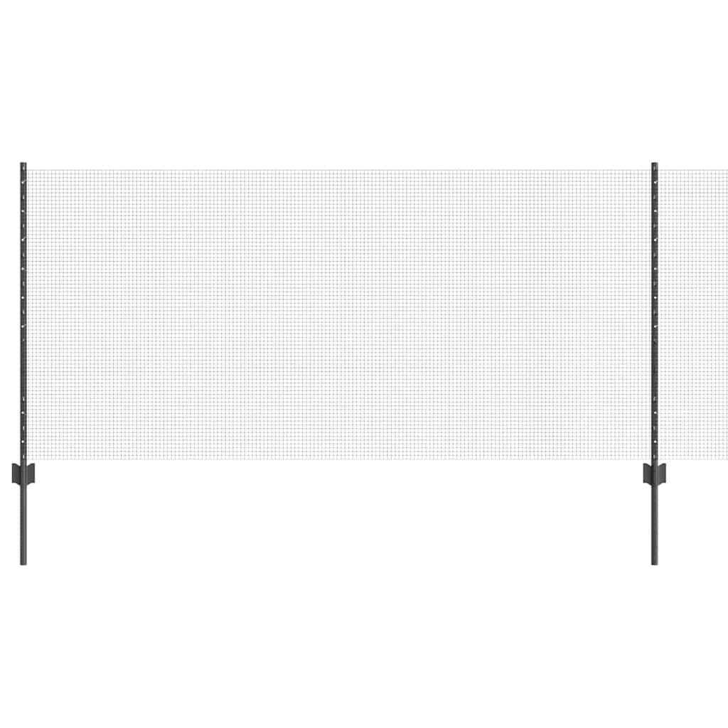vidaXL Gartenzaun Schweißdrahtzaun mit Pfosten 10 x 1,2 m (B x H), (1 ...