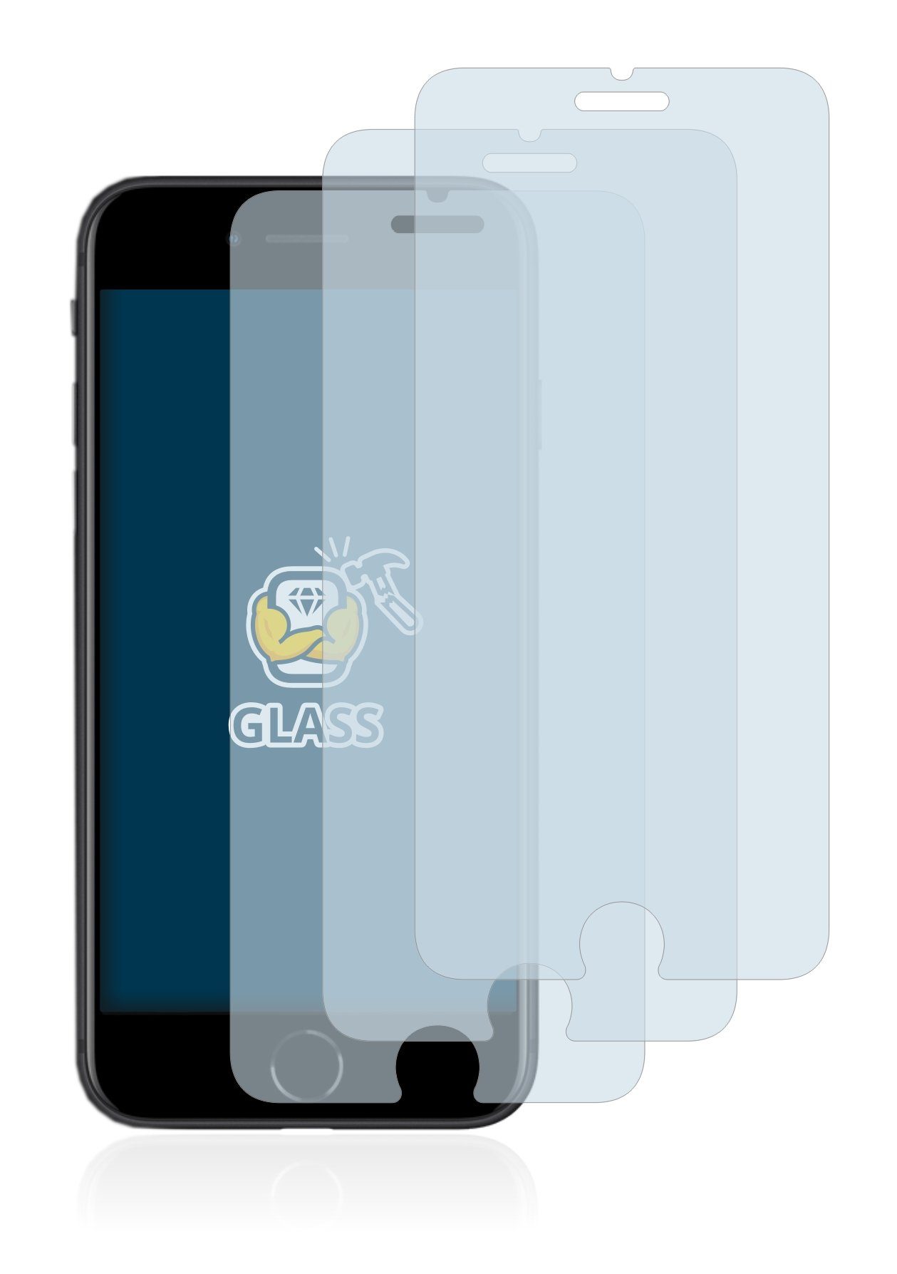 Brotect Schutzfolie Panzerglas Für Apple Iphone Se 2 2020 3 Stück